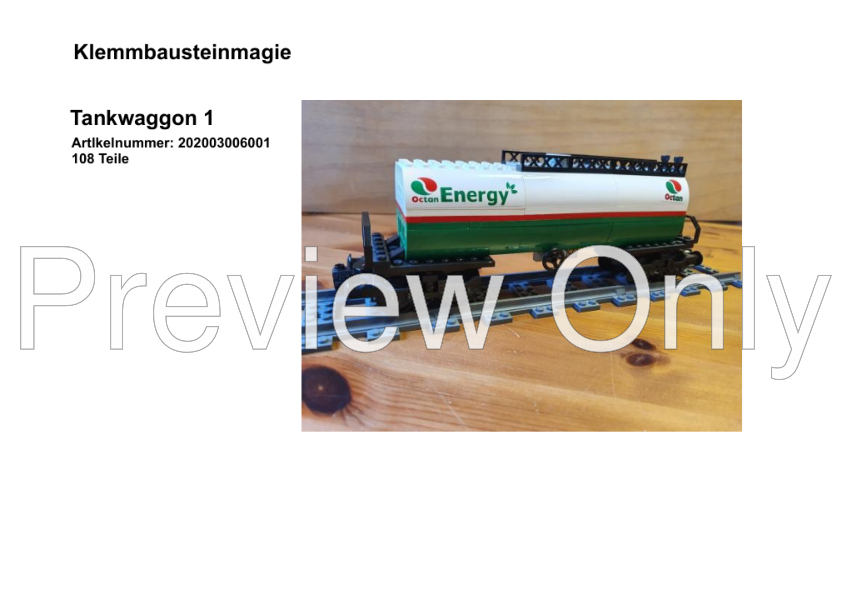 LEGO MOC Tank Waggon "Octan" by Klemmbausteinmagie | Rebrickable ...