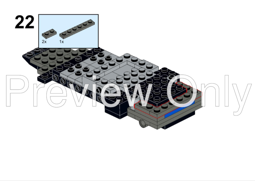 LEGO MOC-90077 Toy Tundra - Set of Five Colors - 8 Stud Speed Champions ...