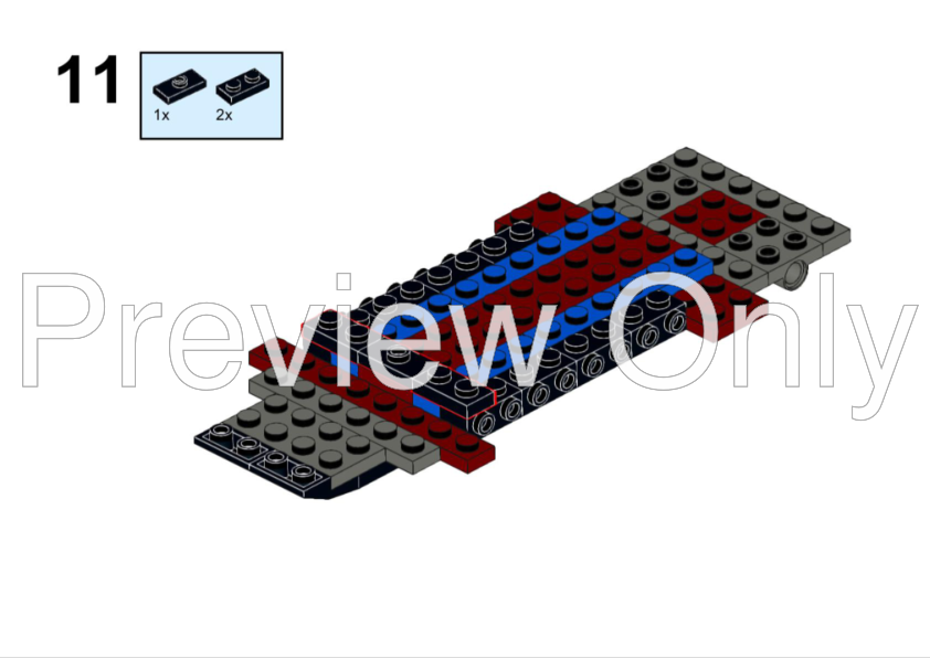 LEGO MOC-90077 Toy Tundra - Set of Five Colors - 8 Stud Speed Champions ...