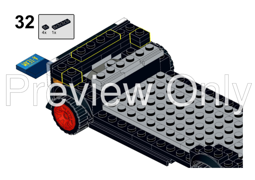 LEGO MOC The A-Team GMC Van by Brick.Mocman | Rebrickable - Build with LEGO
