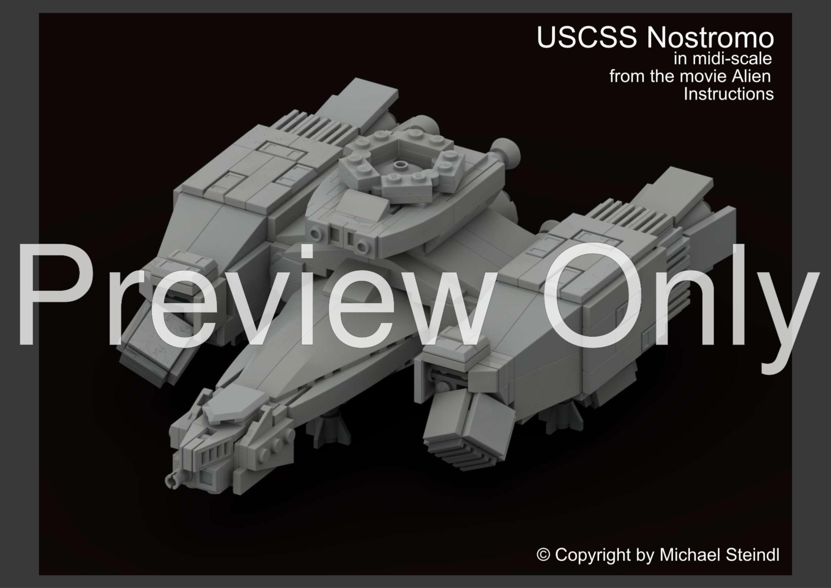 LEGO MOC USCSS Nostromo - midi-scale by Mihe Stonee | Rebrickable ...