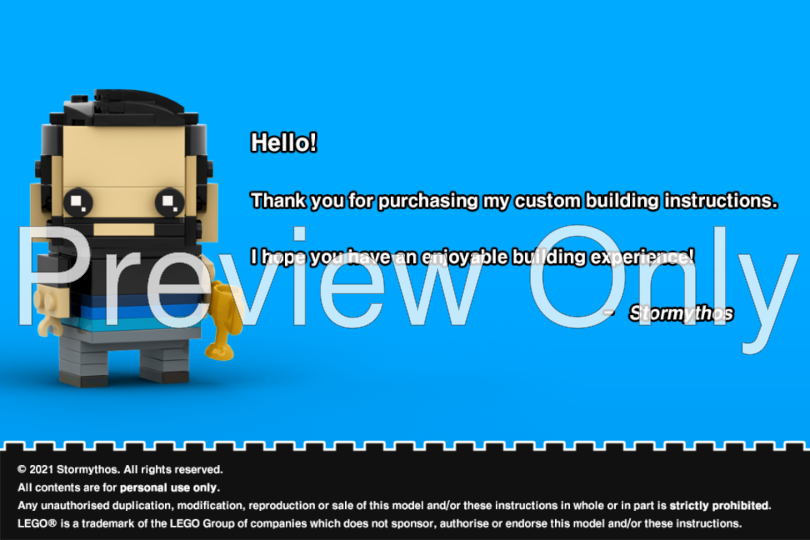 LEGO MOC Captain America (Sam Wilson) BrickHeadz by Stormythos ...