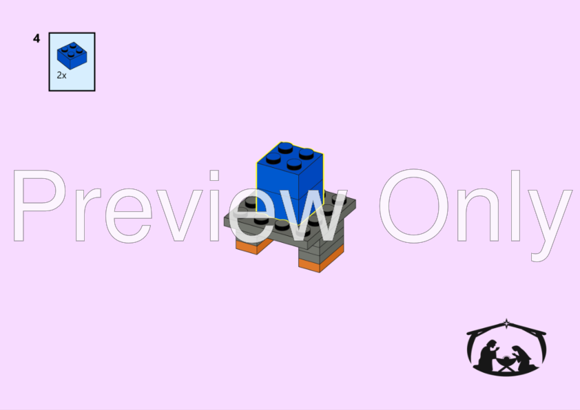 LEGO MOC-91298 Nativity Scene - Joseph, Mary and Baby Jesus by ...