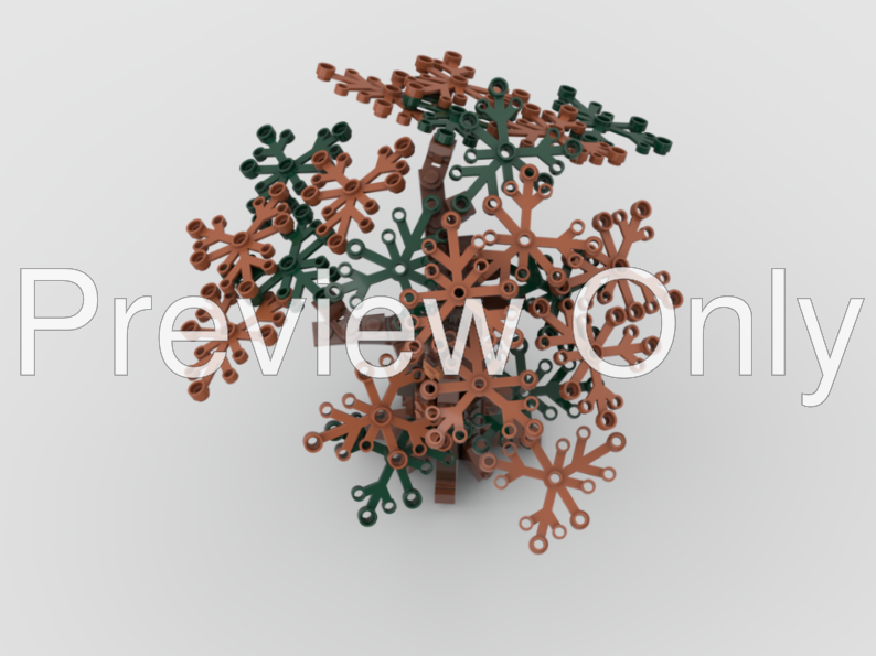 Lego Moc Tree With Autumn Leaves By Email80 Rebrickable Build With Lego