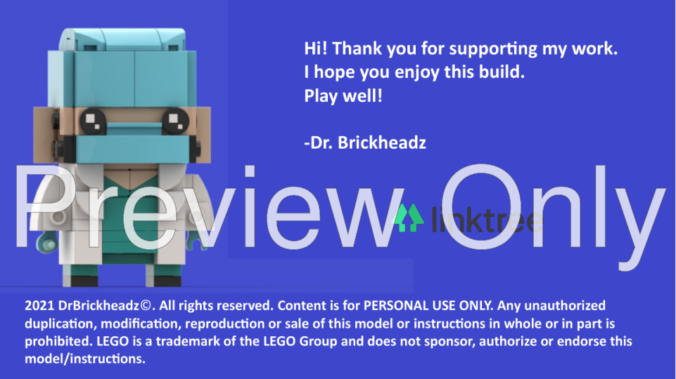 LEGO MOC Captain Marvel Brickheadz by DrBrickheadz | Rebrickable ...