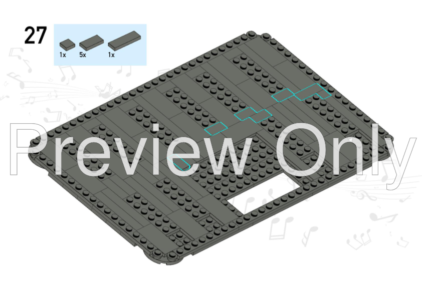 LEGO MOC BOSS BCB-90X Effects Pedalboard - For Fender Stratocaster set ...