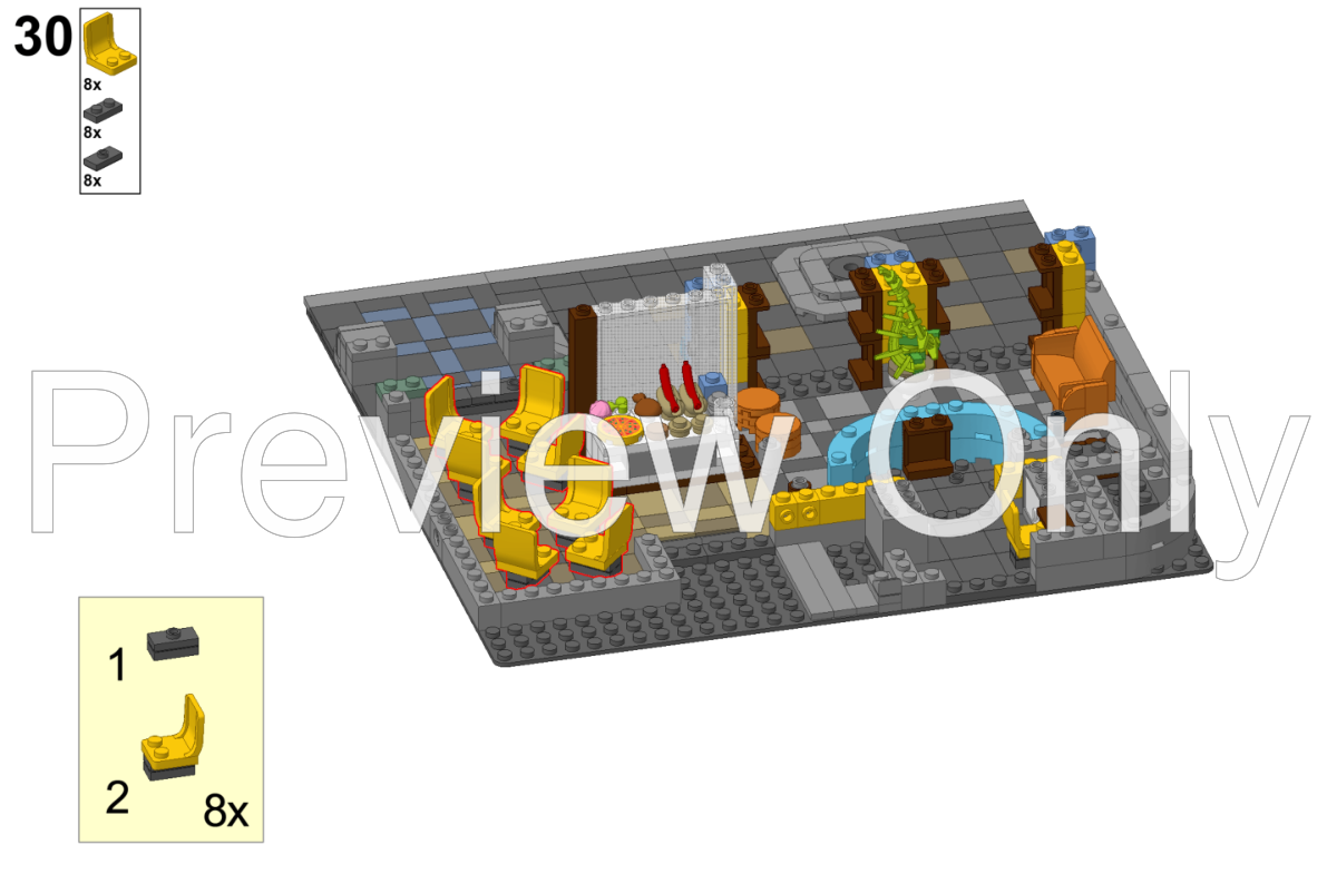 LEGO MOC-92837 Cuba Hotel by BrickAtive | Rebrickable - Build with LEGO