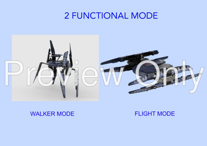 LEGO MOC Hyena Droid Bomber by Eventus_Engineering_System | Rebrickable ...