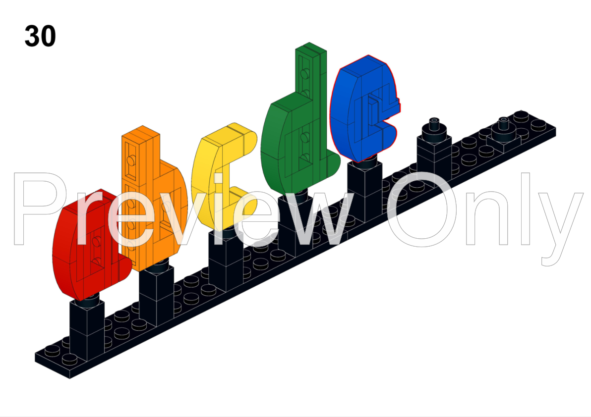 LEGO MOC Letters by uminuo | Rebrickable - Build with LEGO
