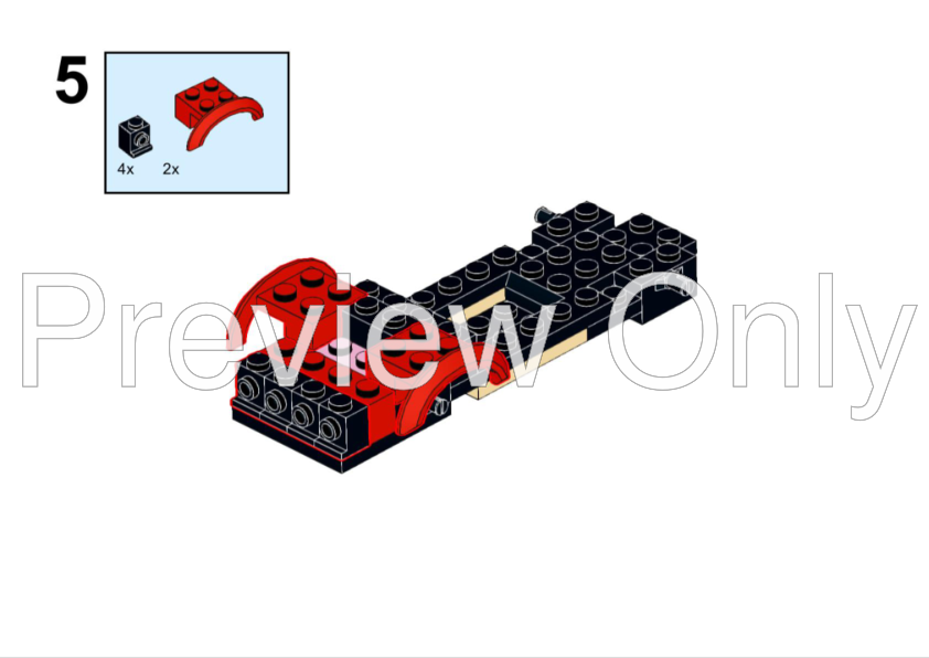 LEGO MOC Ferrari 308 GTSi by BrickMOCery | Rebrickable - Build with LEGO