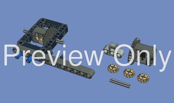 LEGO MOC Lego Technik Torque Vectoring Rear Axle by RE44 | Rebrickable ...