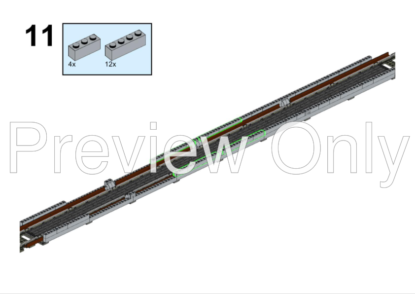 LEGO MOC Truss Train Bridge by Ratticus Designs (1 meter span) by ...