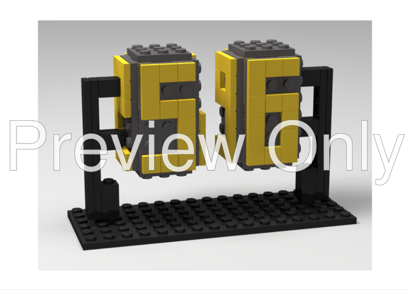 LEGO MOC Number Stand （Single） by uminuo | Rebrickable - Build with LEGO