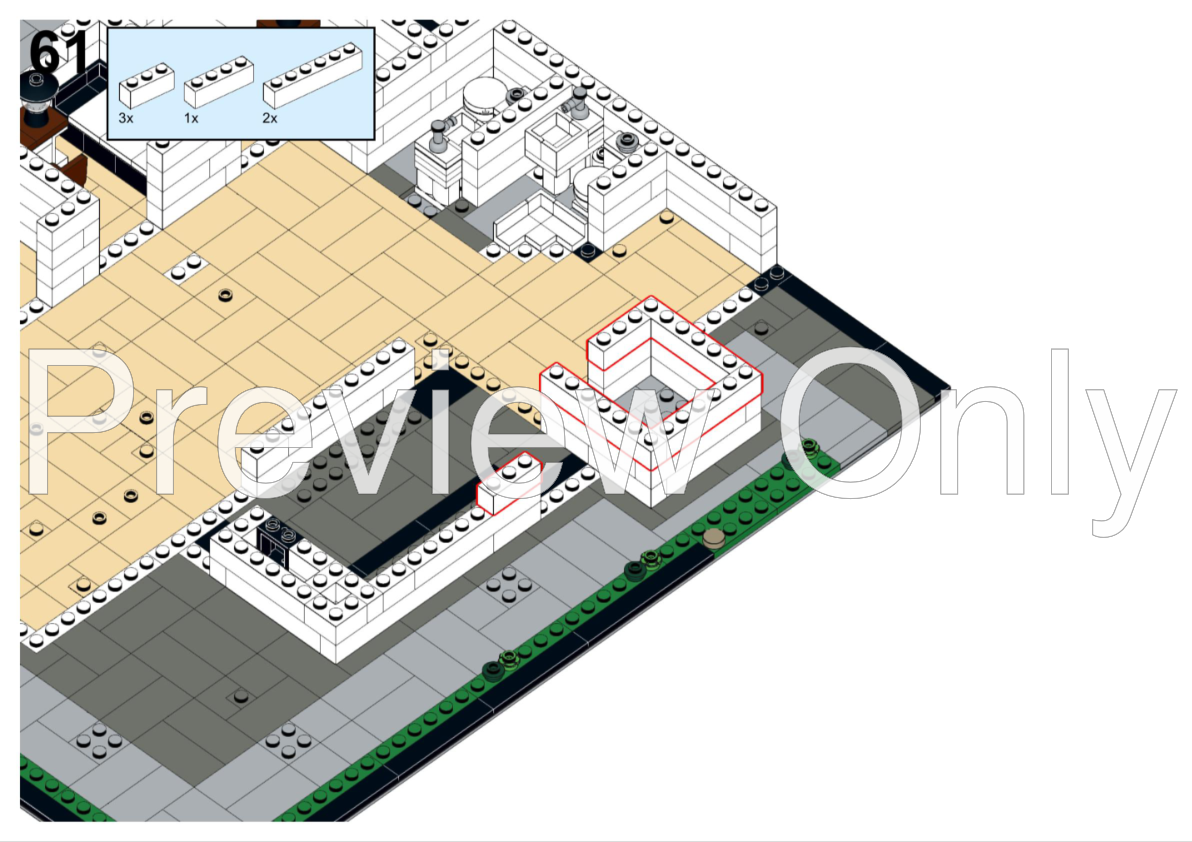 LEGO MOC Saltzman House of Richard Meier by Fanpeixi | Rebrickable ...