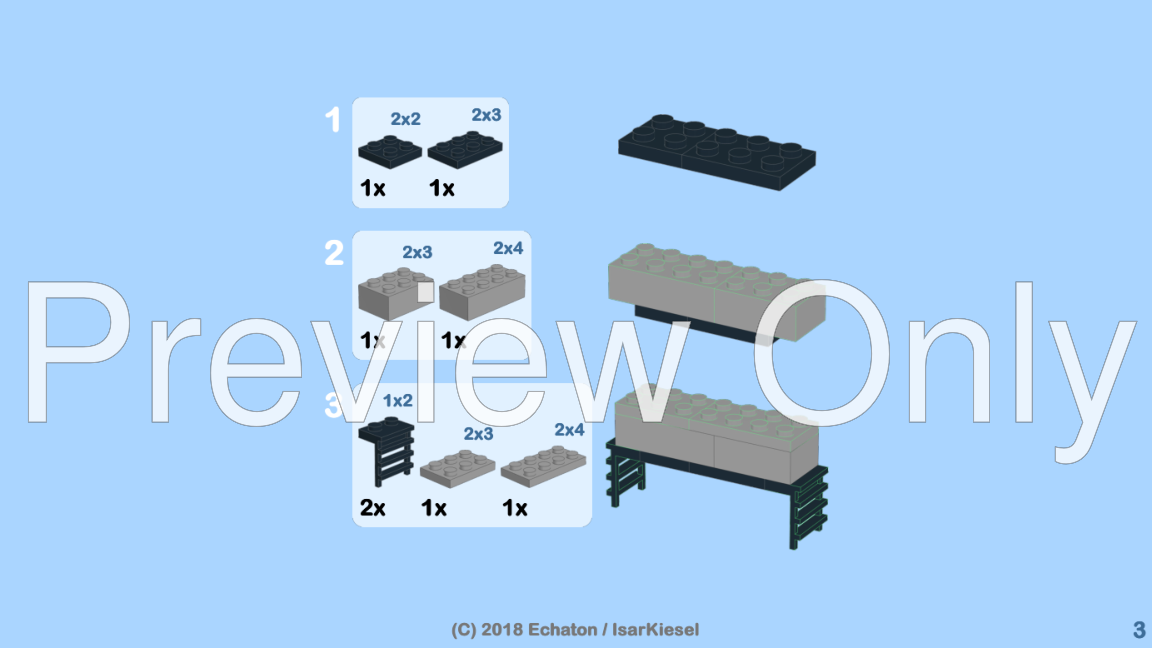 LEGO MOC 12-Wheel Ore Hopper Faals 151 (gray, 9 studs wide) by Echaton ...