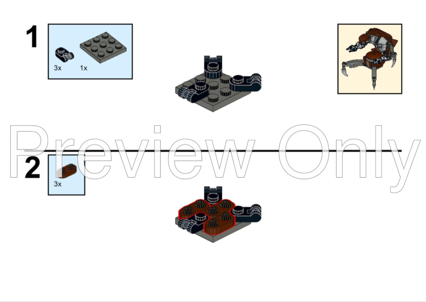 LEGO MOC Droideka by Destructiod | Rebrickable - Build with LEGO
