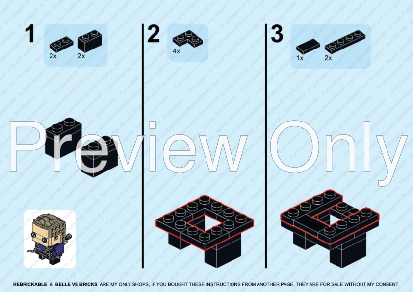 LEGO MOC Hawkeye, Kate Bishop & Lucky the Pizza Dog Brickheadz LEGO MOC ...