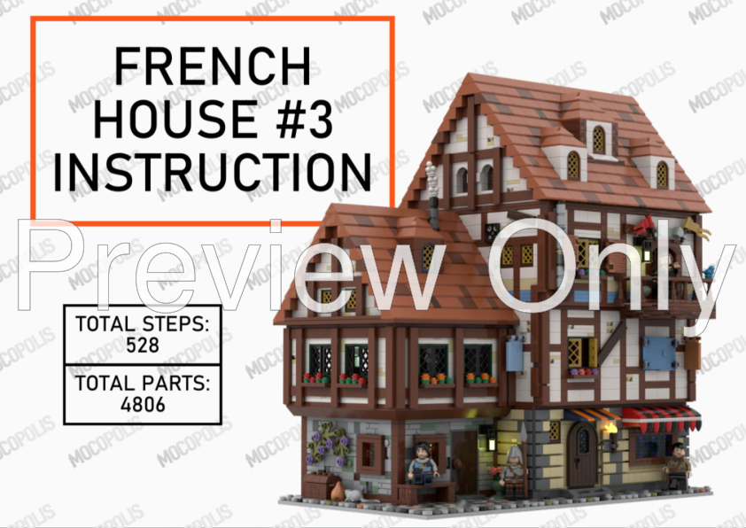 LEGO MOC Modular Medieval French House #3 by MOCOPOLIS | Rebrickable ...