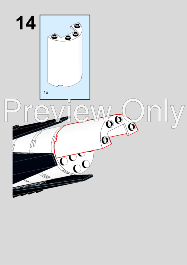 LEGO MOC Falcon-9 Rocket by historyinbricks | Rebrickable - Build with LEGO