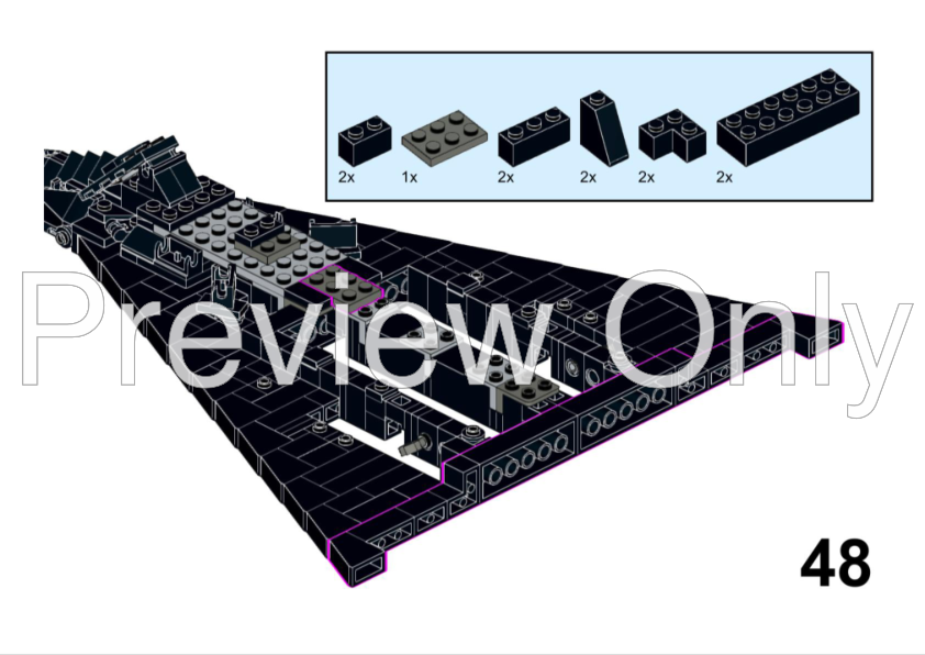 LEGO MOC F-117 Nighthawk by lego_war_bricks | Rebrickable - Build with LEGO