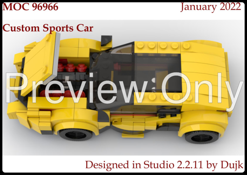 LEGO MOC 76901 Custom Sports Car by Dujk | Rebrickable - Build with LEGO