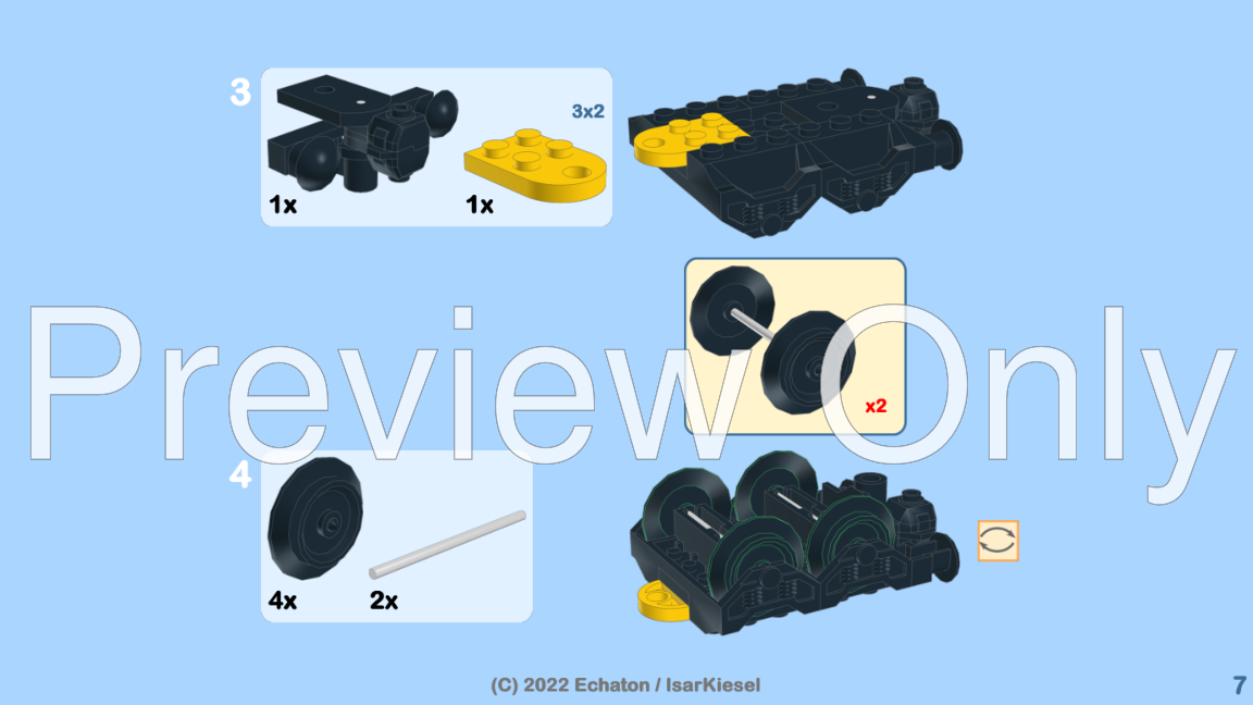 LEGO MOC 8-Wheel Acid Tanker (long, med. dark flesh) by Echaton ...