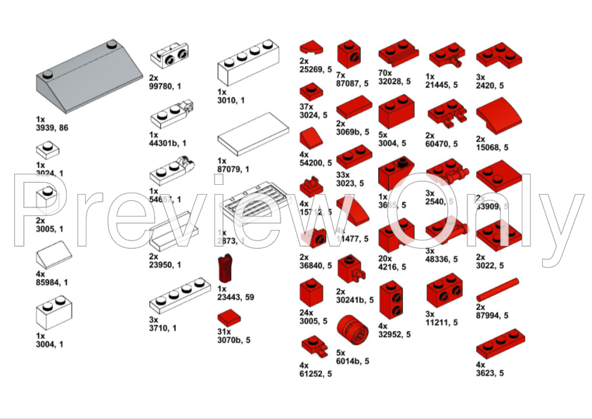 LEGO MOC London Fire Brigade - Prime Mover + Bobcat (MAN PM124 USAR) by ...
