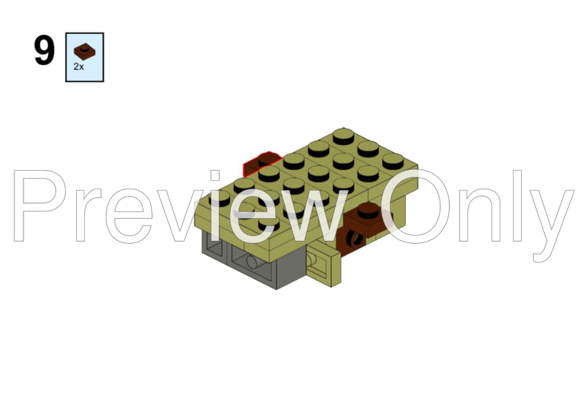 LEGO MOC Dewback - Minifig Scale by The_Minikit_Guy | Rebrickable ...