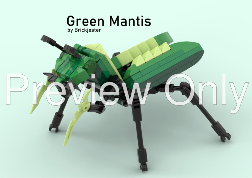 LEGO MOC Green Mantis by Brickjester | Rebrickable - Build with LEGO