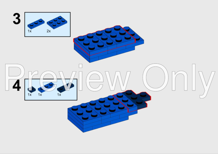 LEGO MOC Blue Parakeet by Penguins and plastic | Rebrickable - Build ...