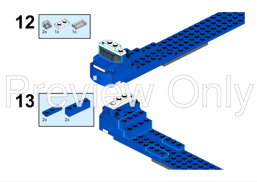 LEGO MOC 4 Wide Conrail GE Freight Train by Pendra37 | Rebrickable ...