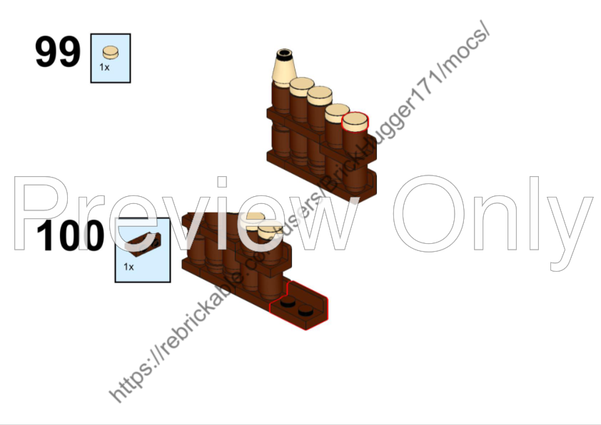 LEGO MOC Palisade and Gabions by BrickHugger171 | Rebrickable - Build ...