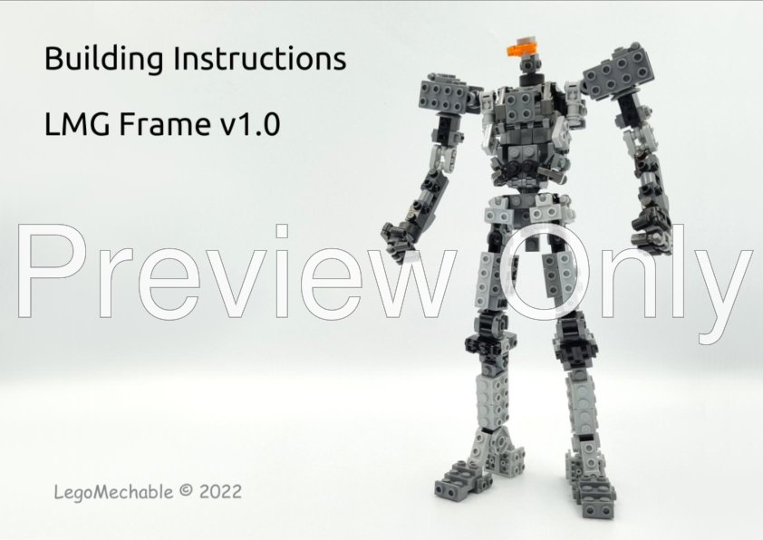 LEGO MOC LMG Frame v1.0 by LegoMechable | Rebrickable - Build with LEGO