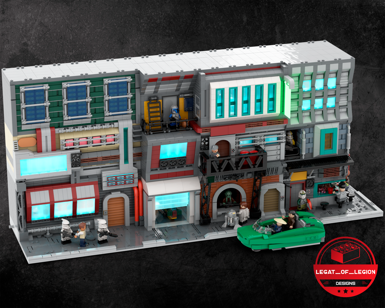 SW Coruscant Underworld Modular Street (Bundle) (MOC-122446) - LEGO MOC ...