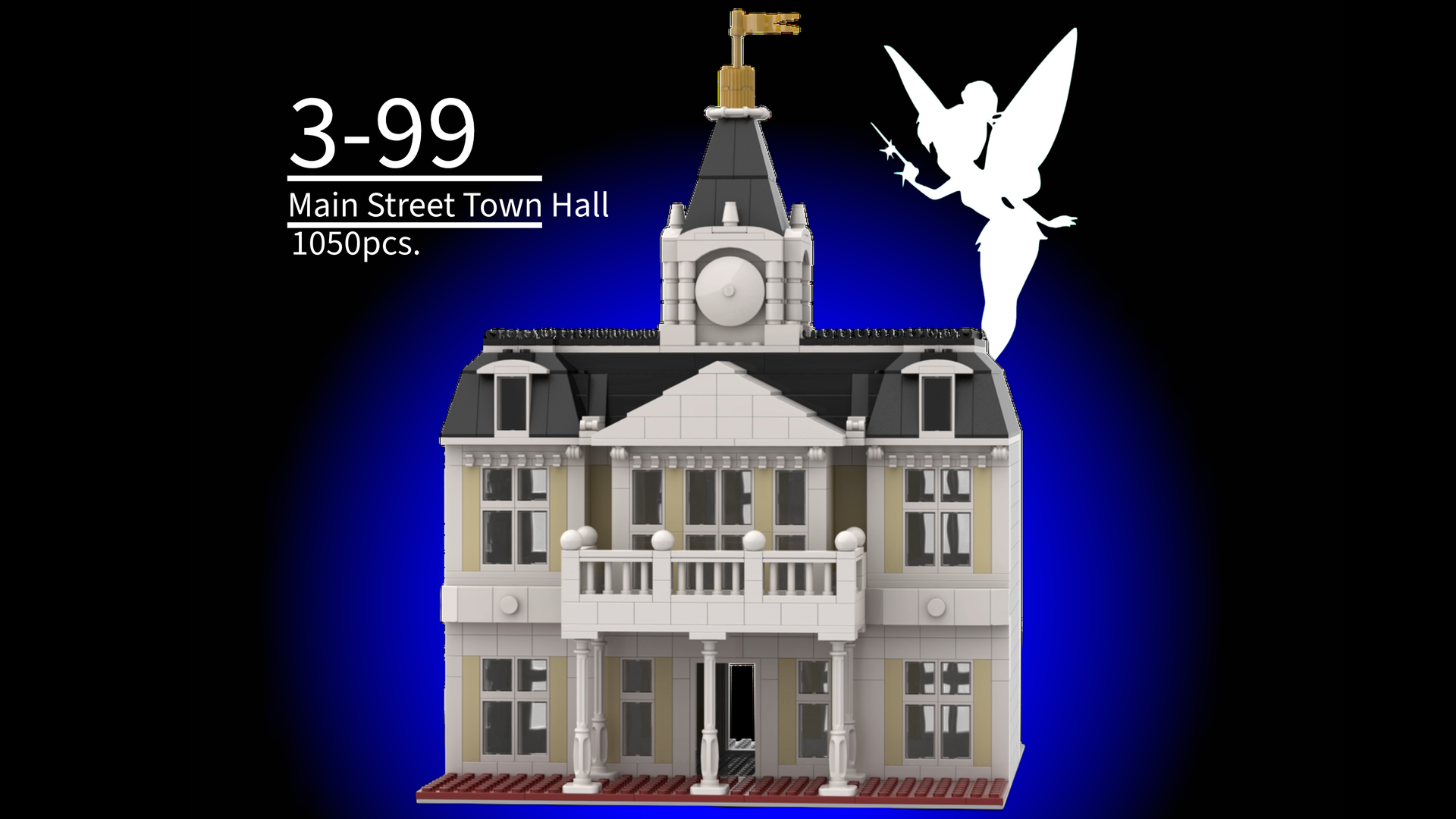 Main Street USA Town Hall (MOC-159228) - LEGO MOC | MOC Tracker