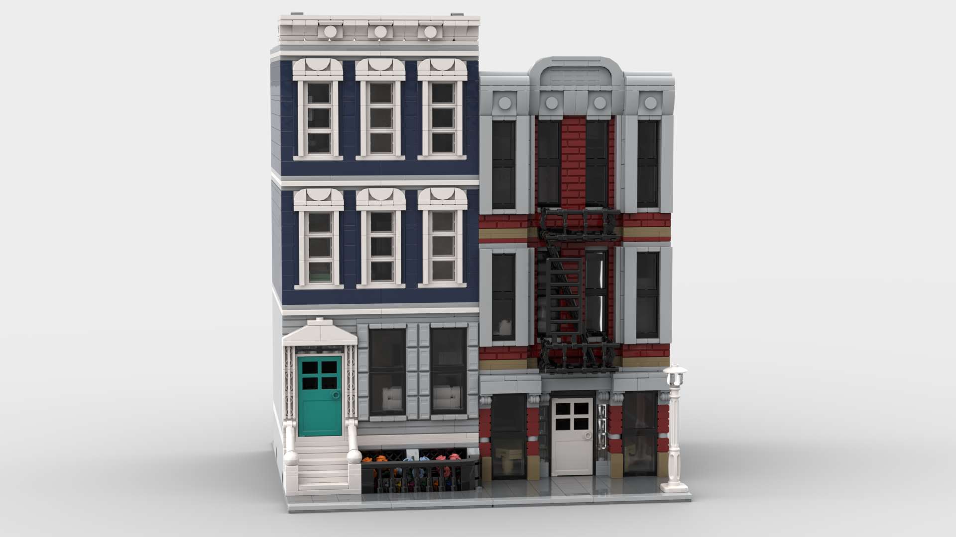 Modular Apartment Buildings (MOC-178869) - LEGO MOC | MOC Tracker