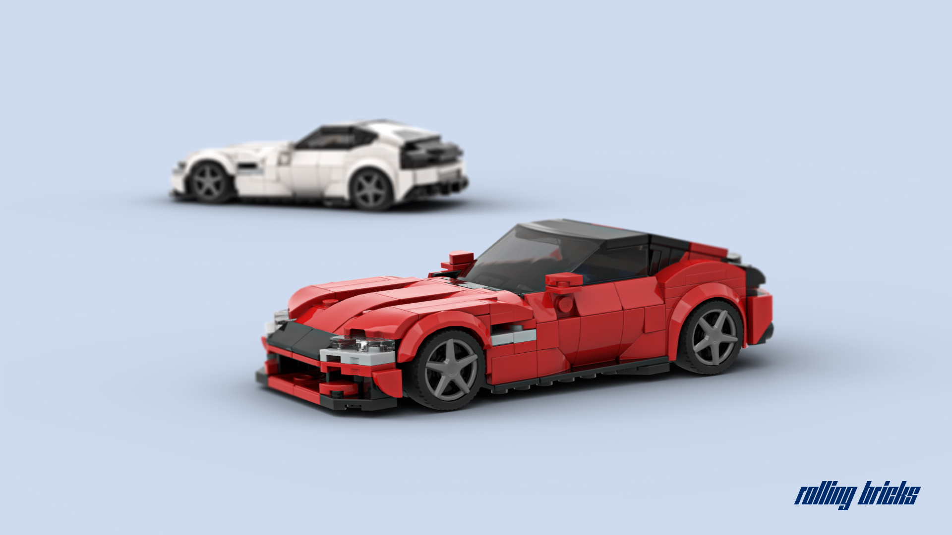 Ferrari 12 Cilindri - in 2 colors: red and white (MOC-183416) - LEGO ...