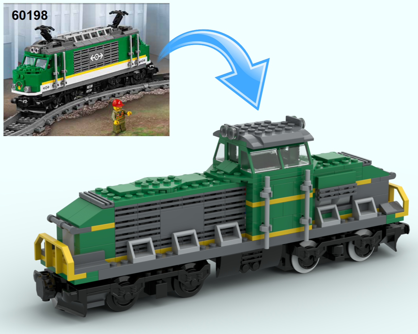 60198 Locomotive Alternative Build (MOC-187261) - LEGO MOC | MOC Tracker