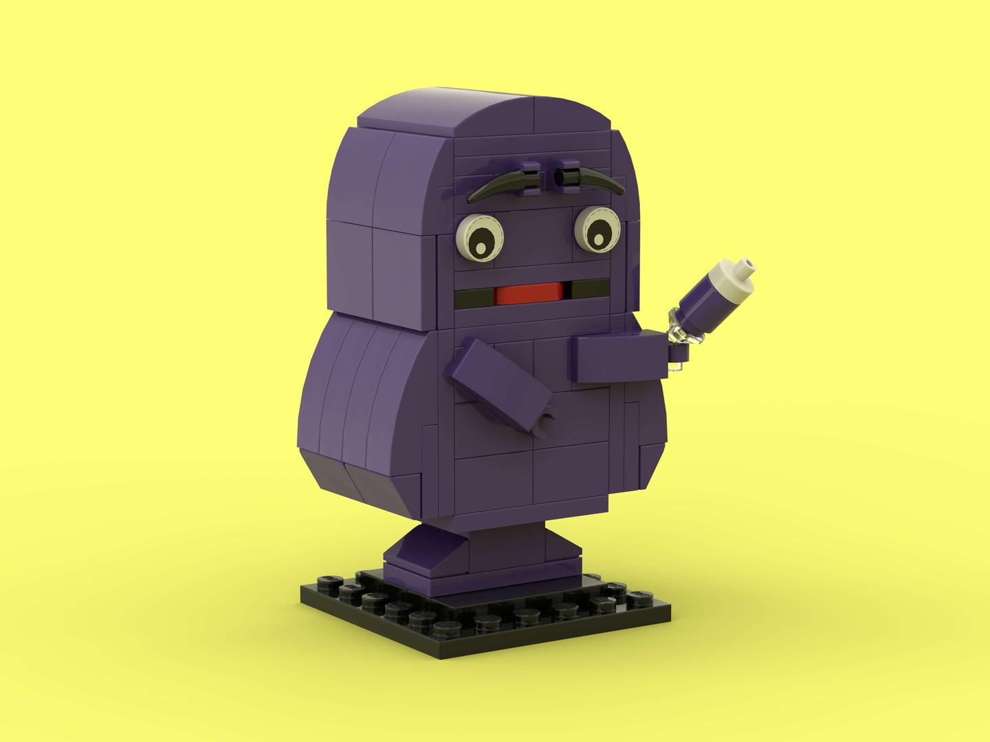 Grimace (Mcdonalds) (MOC-188675) - LEGO MOC | MOC Tracker