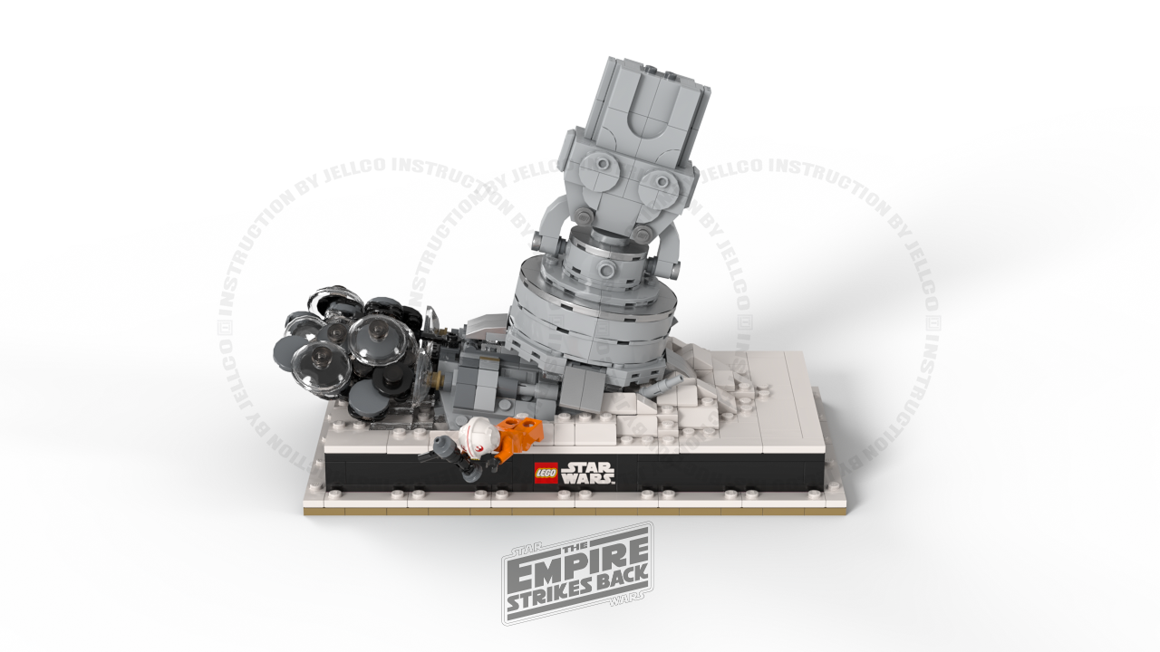 Micro Diorama : Trampled Snowspeeder (MOC-231401) - LEGO MOC | MOC Tracker