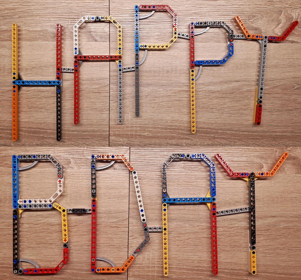 Happy Birthday Lettering (MOC-23195) - LEGO MOC | MOC Tracker
