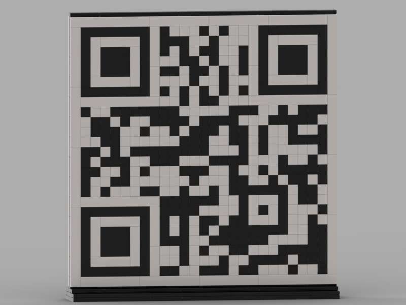 QR Code Base Double-sided for your own QR codes / Doppelseitig für ...