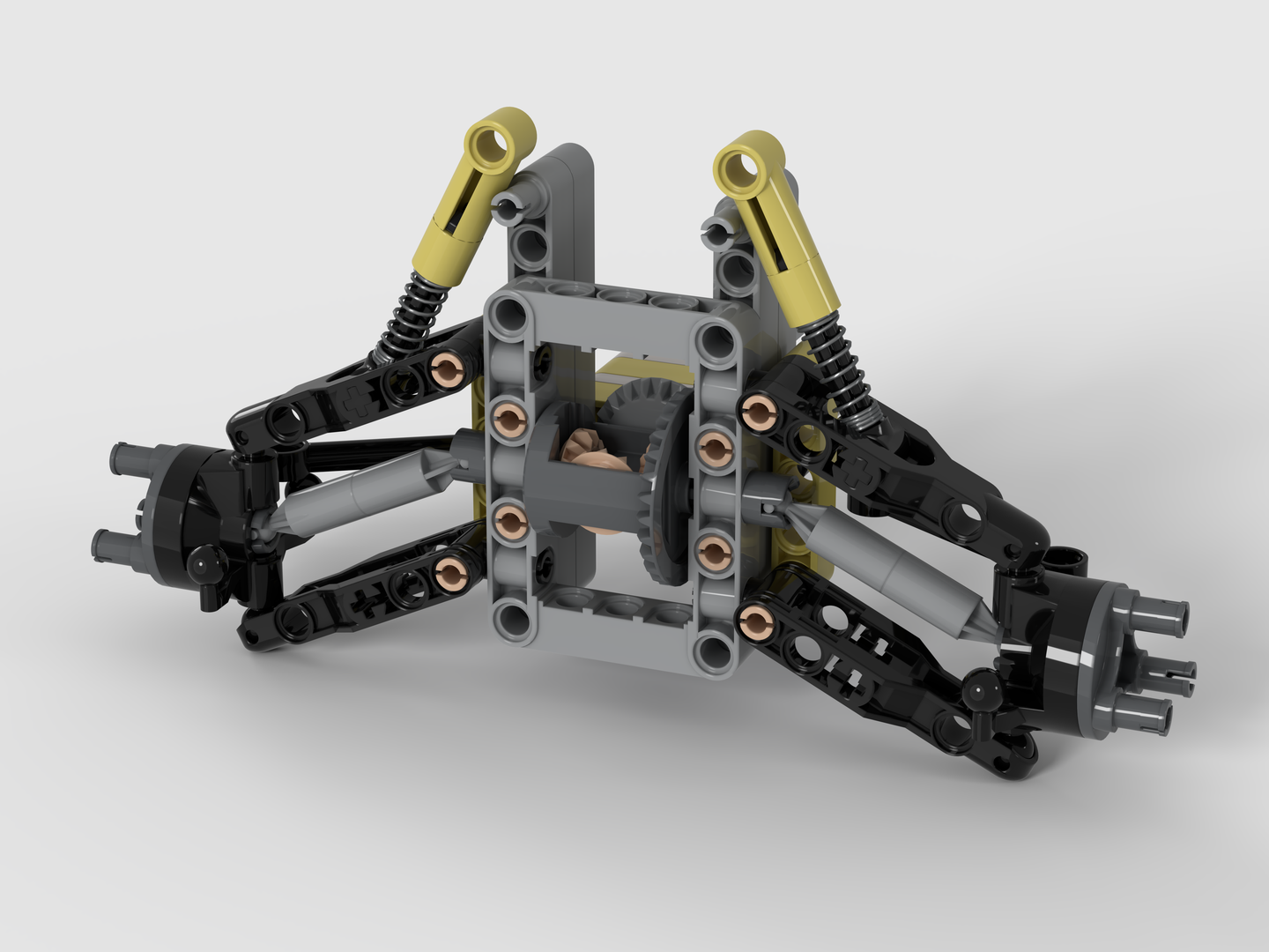 Simple Front Suspension with Drive (MOC-250467) - LEGO MOC | MOC Tracker
