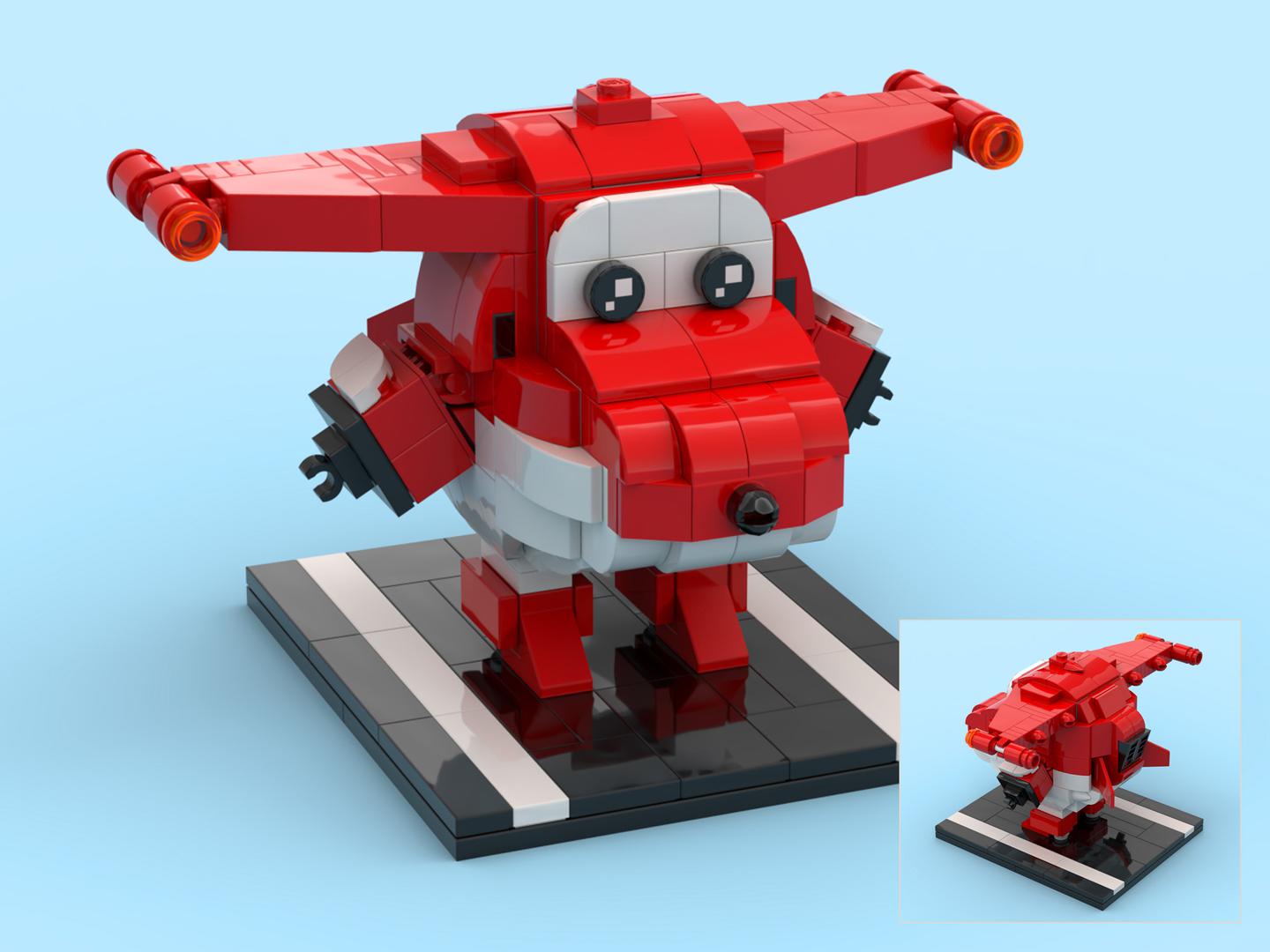 Jett Brickheadz from Superwings (MOC-40893) - LEGO MOC | MOC Tracker