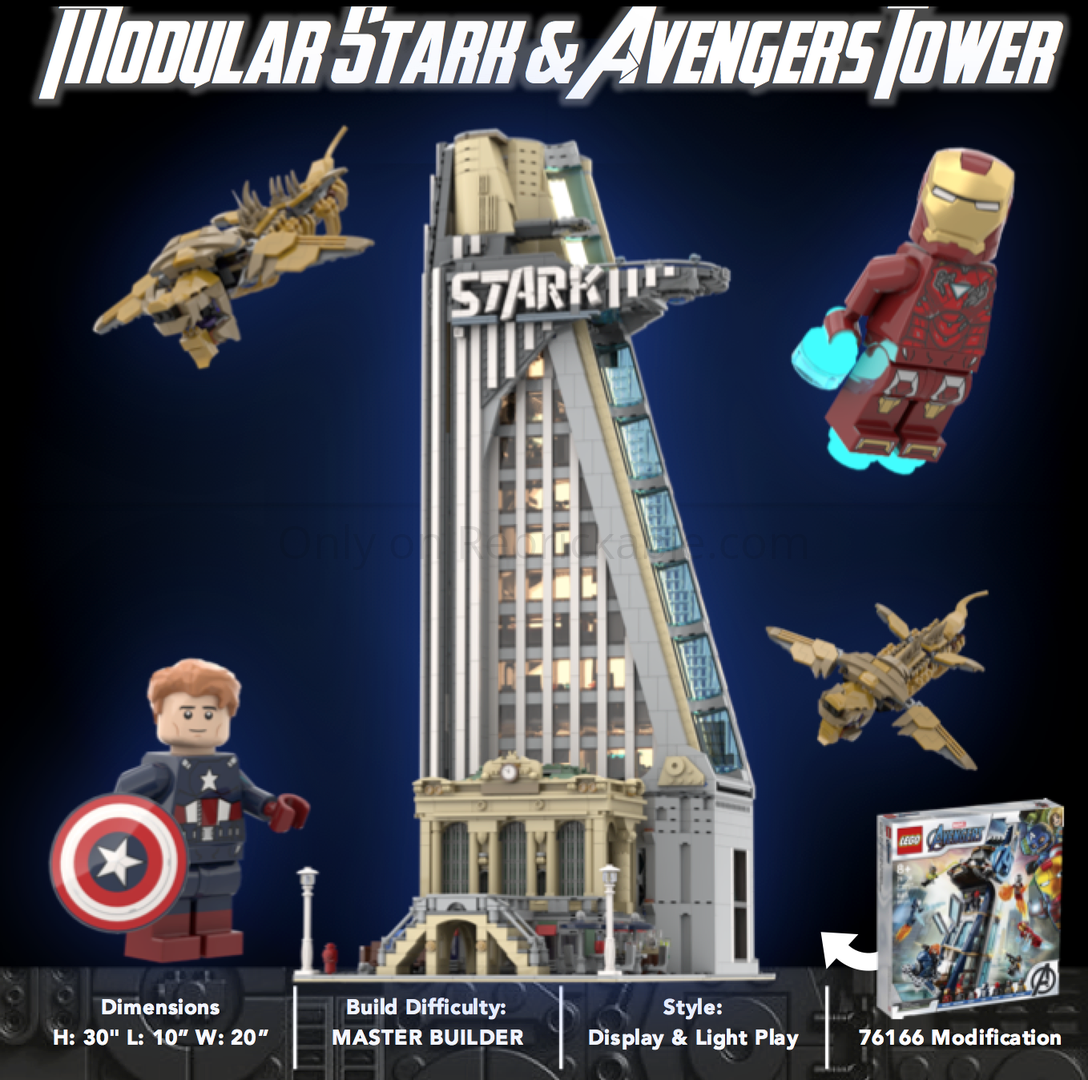 Modular Avengers & Stark Tower from Marvel Avengers (MOC-41535) - LEGO ...