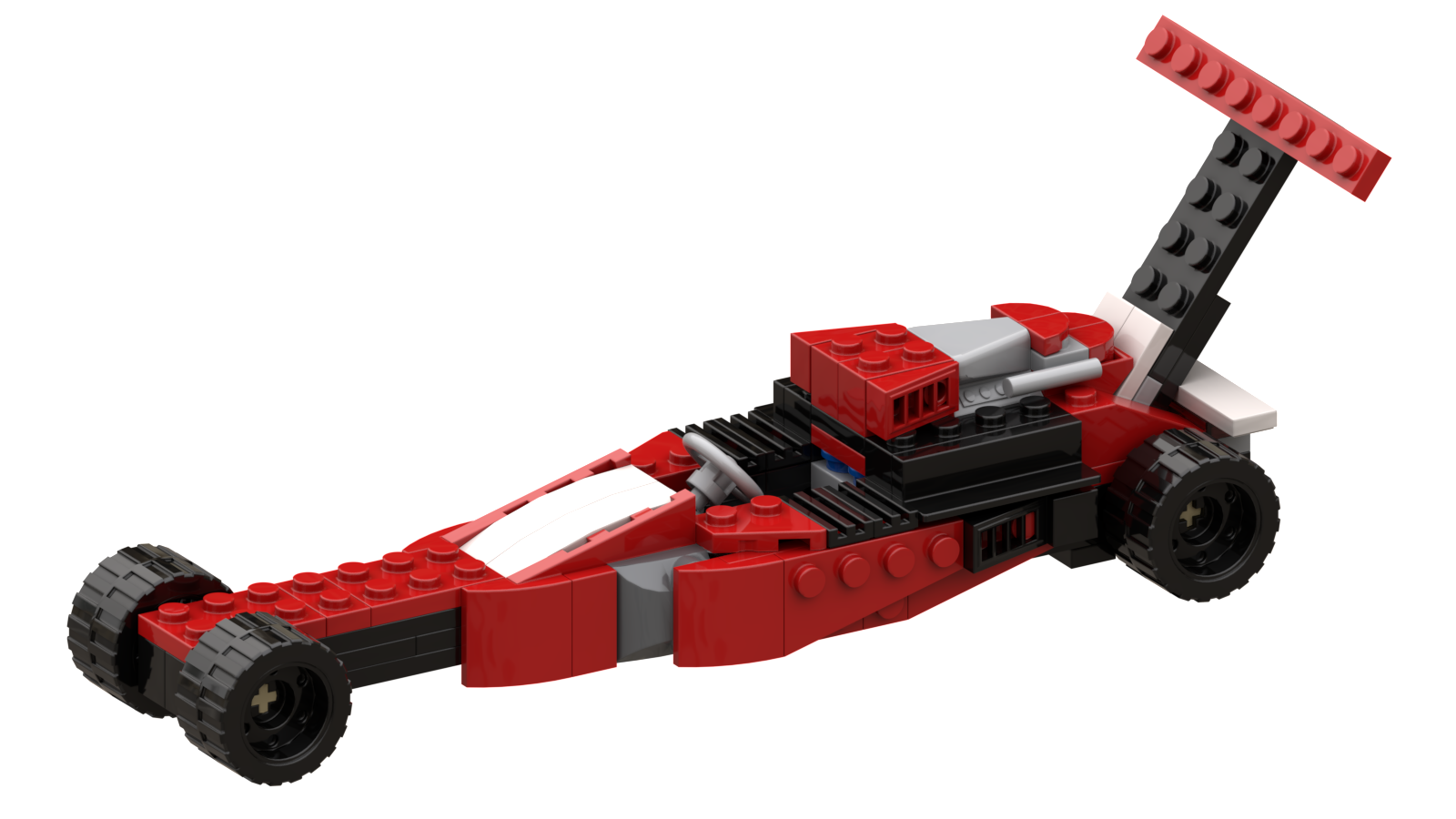 31100 Top Fuel Dragster (MOC-44032) - LEGO MOC | MOC Tracker