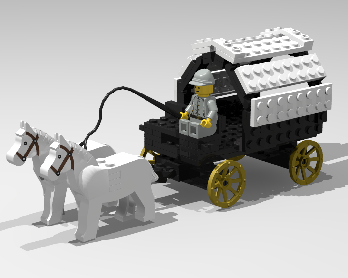 Western Covered Wagon (MOC-77264) - LEGO MOC | MOC Tracker