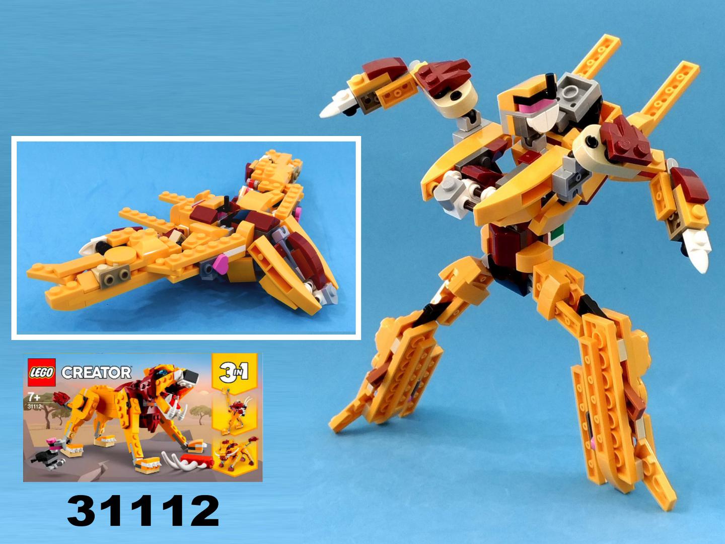 Transformer Benatar Ship from Creator set 31112: Wild Lion (MOC-79622 ...