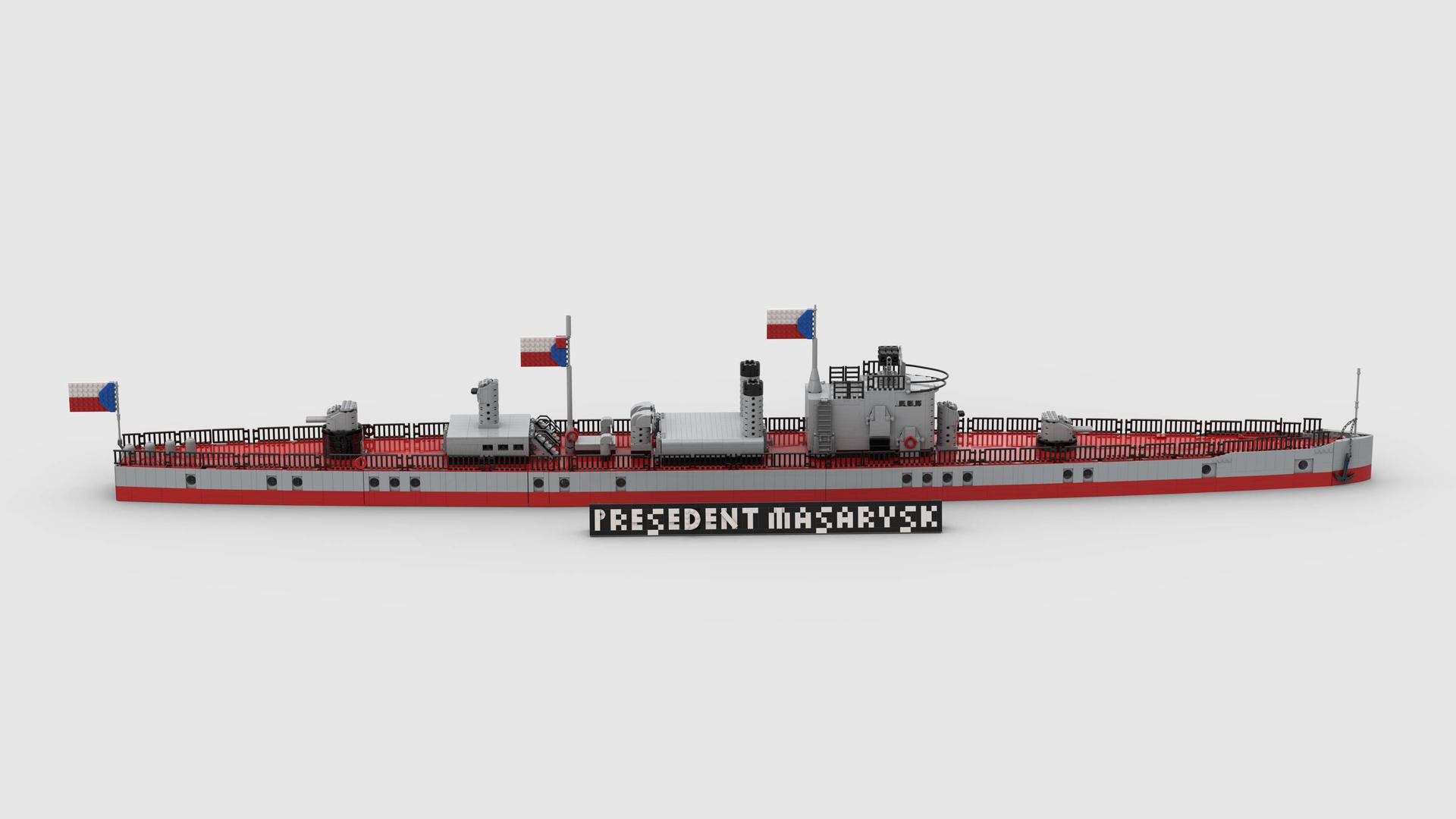 Bechelaren / President Masaryk River Monitor (MOC-81516) - LEGO MOC ...