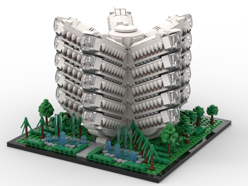 Futuristic Building Using Brick Separators (MOC-81613) - LEGO MOC | MOC ...